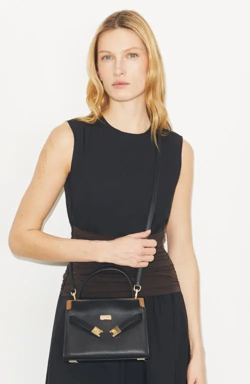 Tory Burch Petite Lee Radziwill Double Bag - Black