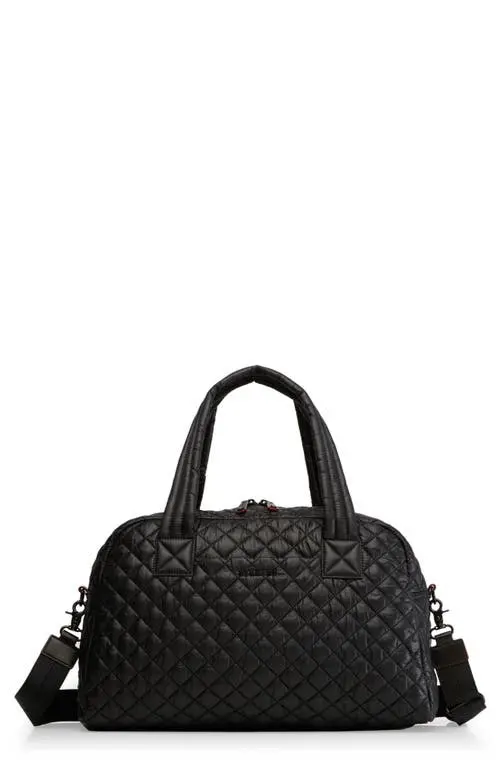 Mz Wallace Diamond-quilted Nylon Travel Bag - Black