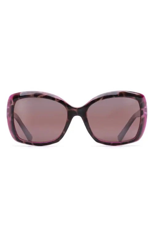Maui Jim Orchid Square Sunglasses - Tortoise Raspberry/rose