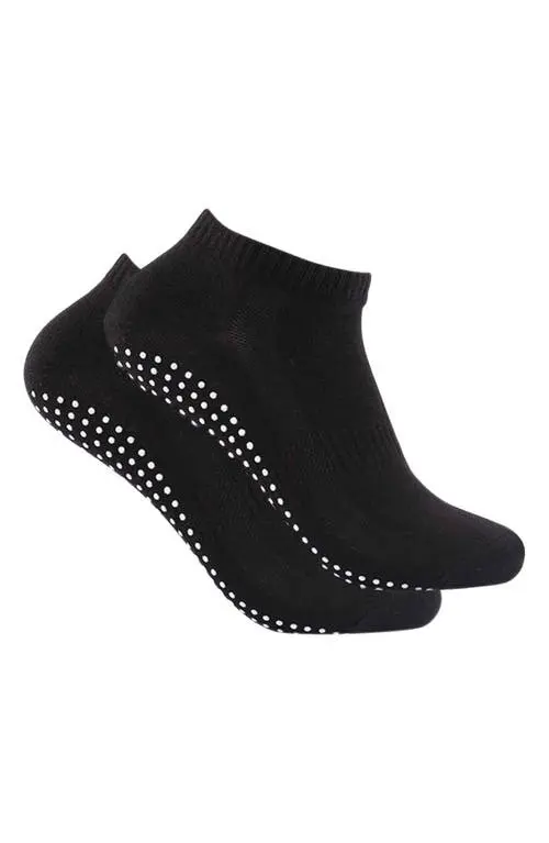 STEMS 2-pack Gripper Ankle Socks - Black