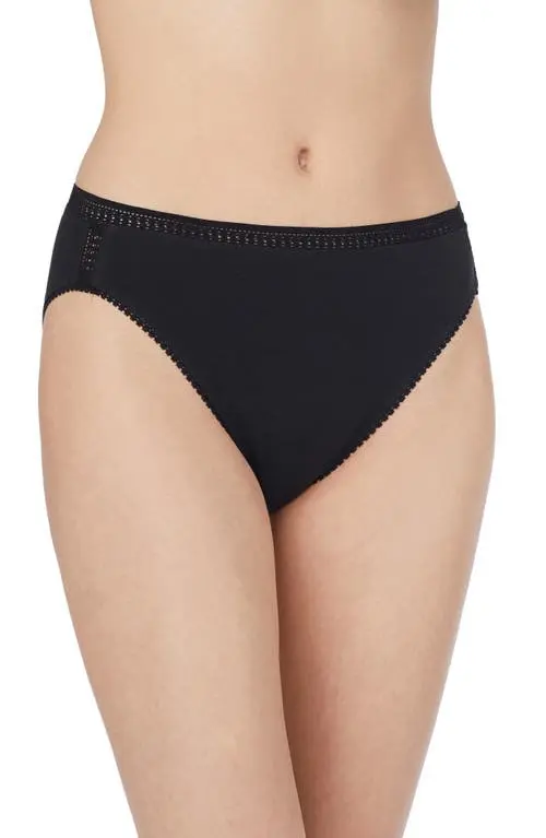 ON GOSSAMER Cabana' High Cotton Briefs - Black