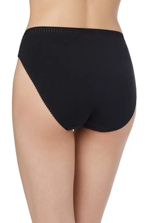 ON GOSSAMER Cabana High Cotton Briefs - Black