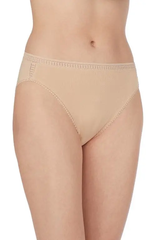 ON GOSSAMER Cabana' High Cotton Briefs - Champagne
