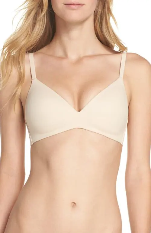 Wacoal How Perfect Wire Free T-shirt Bra - Natural Nude