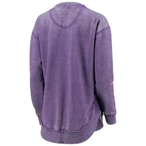 PRESSBOX Lsu Tigers Vintage Wash Pullover Sweatshirt