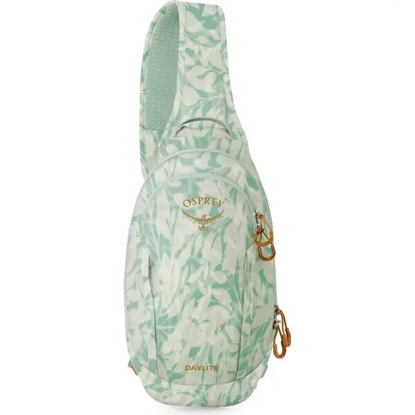 OSPREY Daylite Water Repellent Sling Backpack - Shaleafy Print Frosty Mint