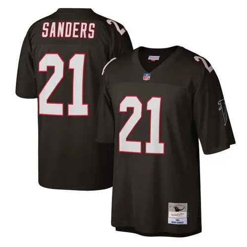 Mitchell & Ness Deion Sanders Atlanta Falcons Replica Jersey - Black
