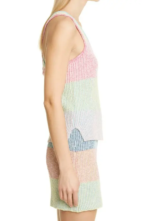 YANYAN Two-tone Tweed Tank