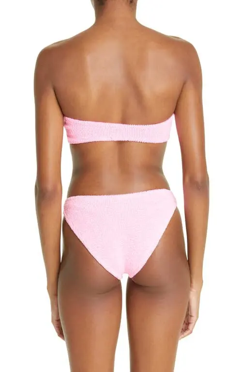 Hunza G Jean Crinkle Bandeau Two-piece Swimsuit
