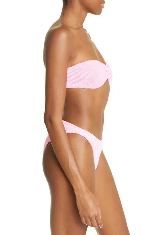 Hunza G Jean Crinkle Bandeau Two-piece Swimsuit
