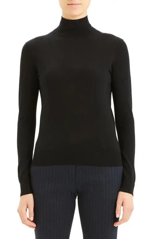 Theory Wool Blend Mock Neck Sweater