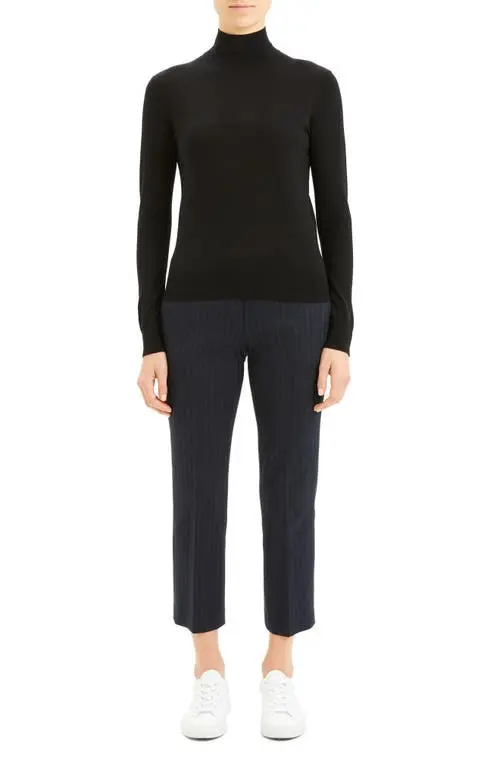 Theory Wool Blend Mock Neck Sweater