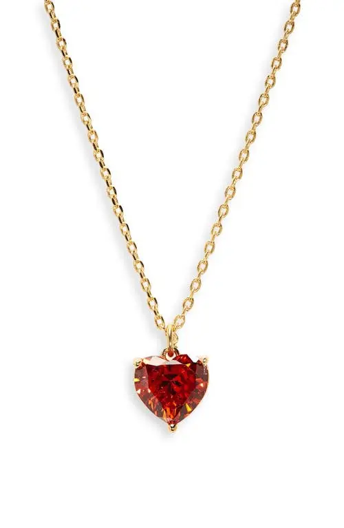 Kate Spade New York My Love Birthstone Heart Pendant Necklace - Garnet/gold