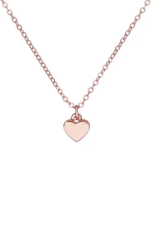 Ted Baker London Hara Heart Pendant Necklace - Rose Gold