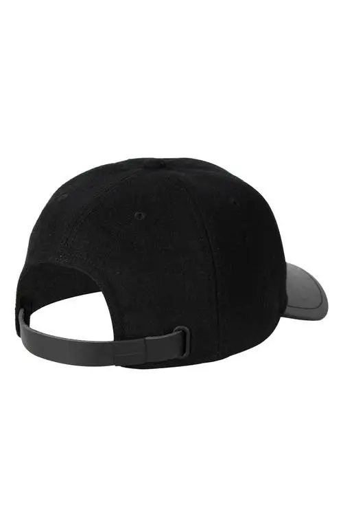 ALLSAINTS Leather Brim Baseball Cap - Black
