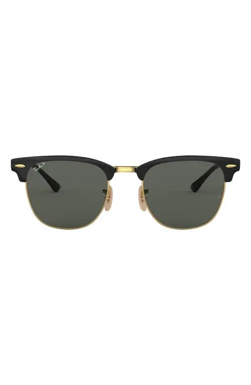 Ray-ban Clubmaster Metal Square Sunglasses - Gold/black/green