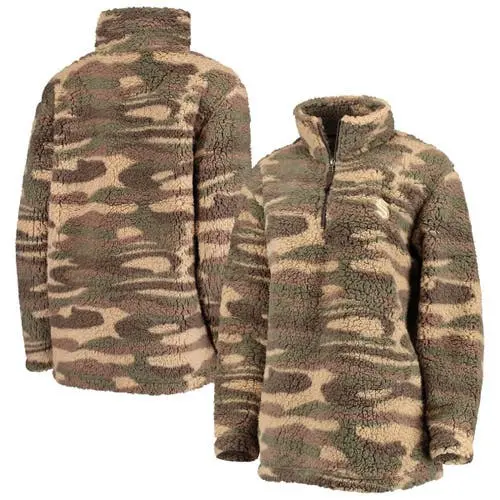 G-III SPORTS BY CARL BANKS Seattle Kraken Sherpa Quarter-zip Jacket - Camo