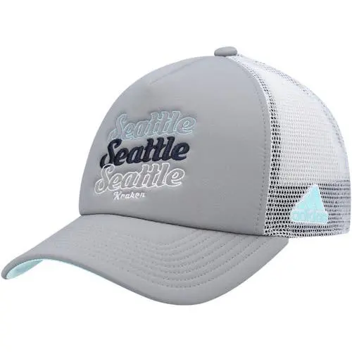 Adidas Seattle Kraken Trucker Cap - Gray