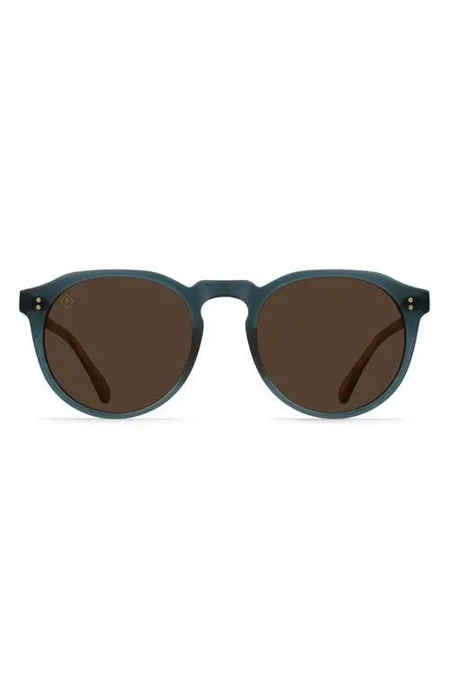 Raen Remmy Round Frame Sunglasses - Cirus/ Vibrant Brown Polar