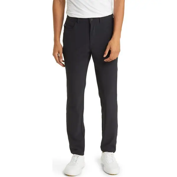 Mizzen+main Traverse Five-pocket Performance Trousers - Black Solid