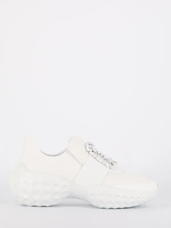 ROGER VIVIER Viv Run Light Strass Buckle Sneakers