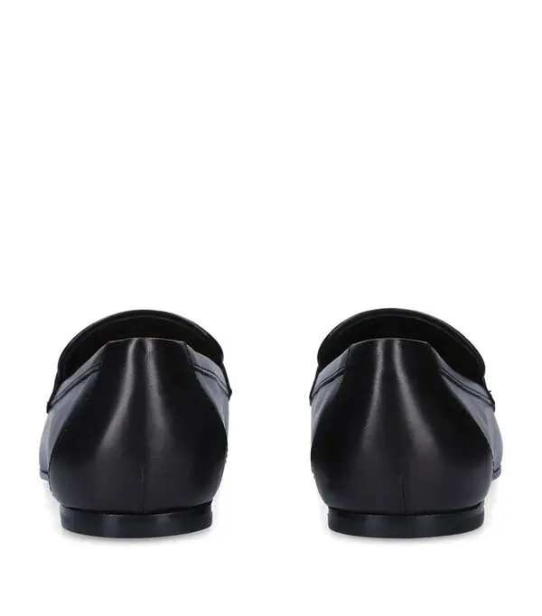 TOD'S Leather Loafers - Black