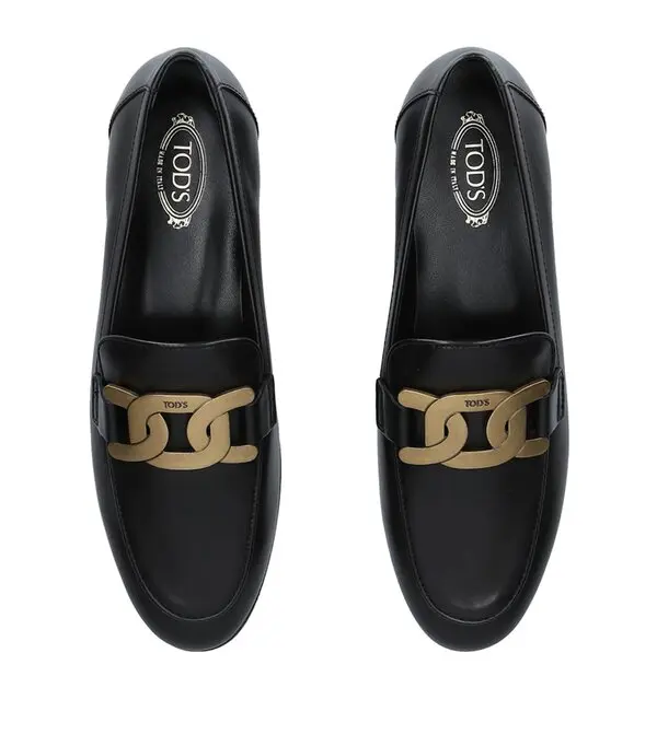 TOD'S Leather Loafers - Black
