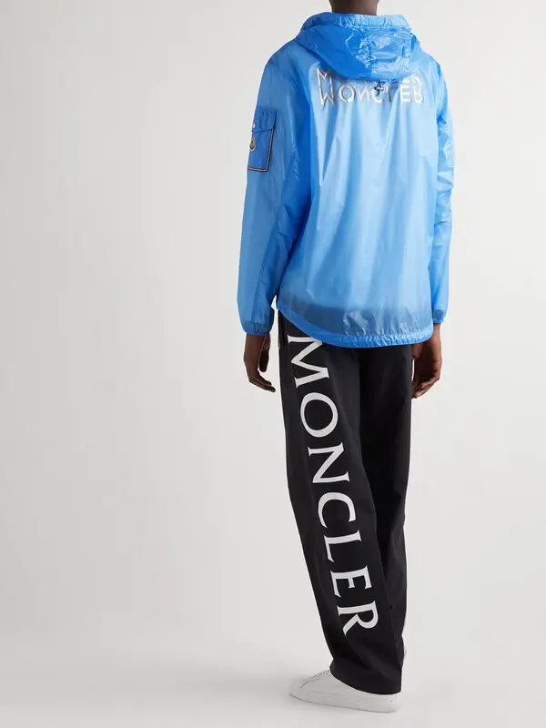 Moncler Ebizo Logo-print Nylon-ripstop Hooded Jacket