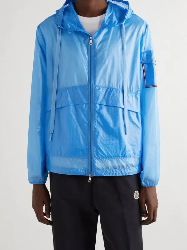 Moncler Ebizo Logo-print Nylon-ripstop Hooded Jacket