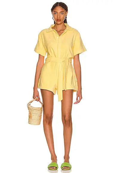 TERRY. Il Pareo Romper In Yellow