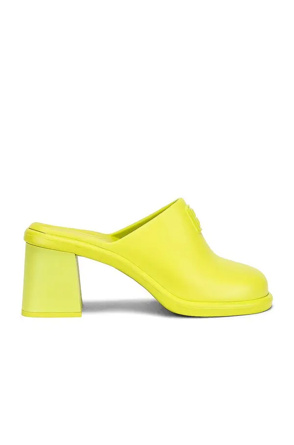 Miu Miu Soft Mules - Lime