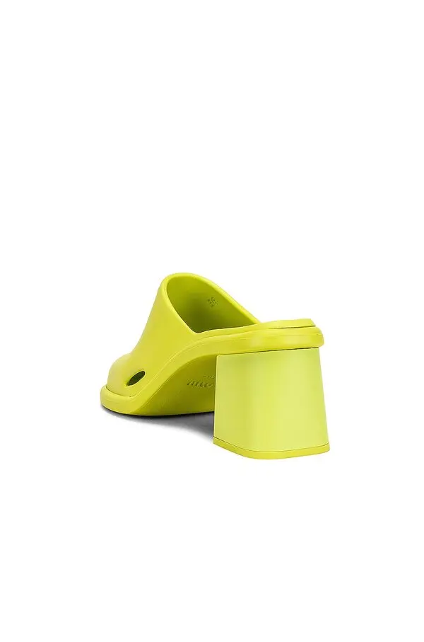 Miu Miu Soft Mules - Lime