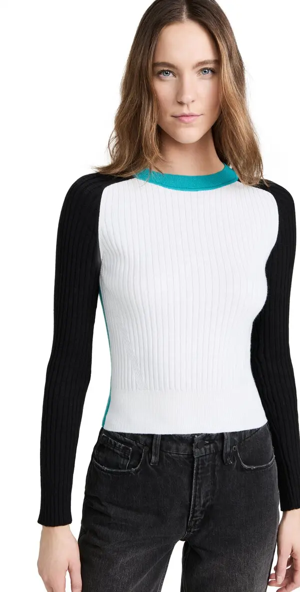 Rag & Bone Navaya Cotton Cashmere Crew Sweater