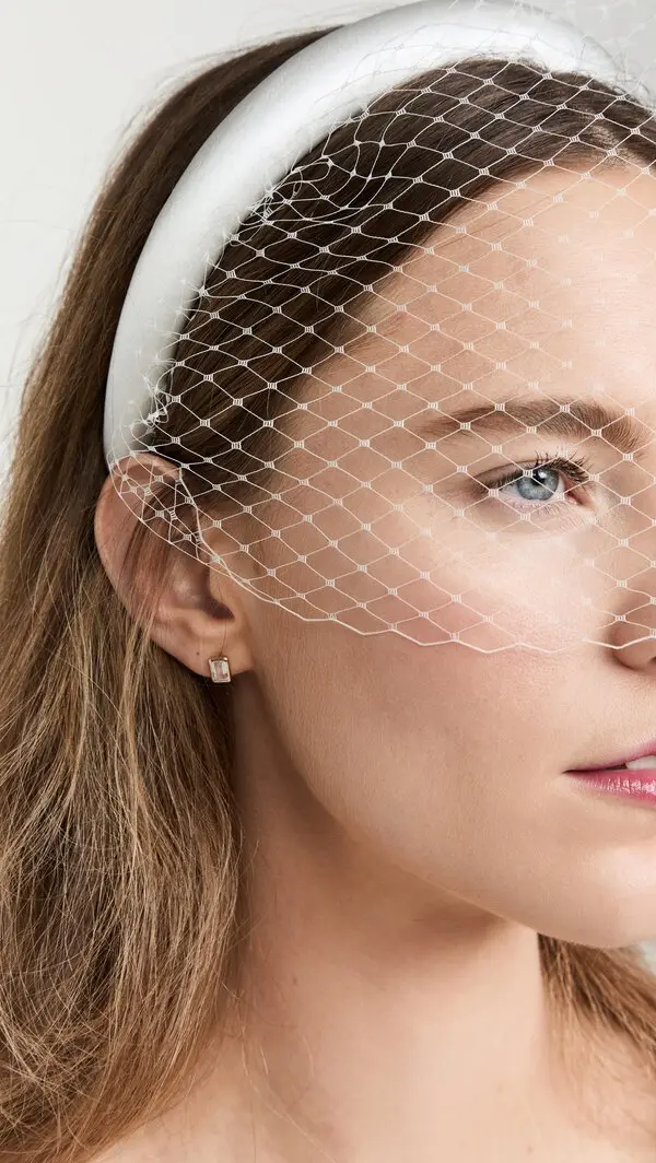 JENNIFER BEHR Tori Voilette Headband - Cream