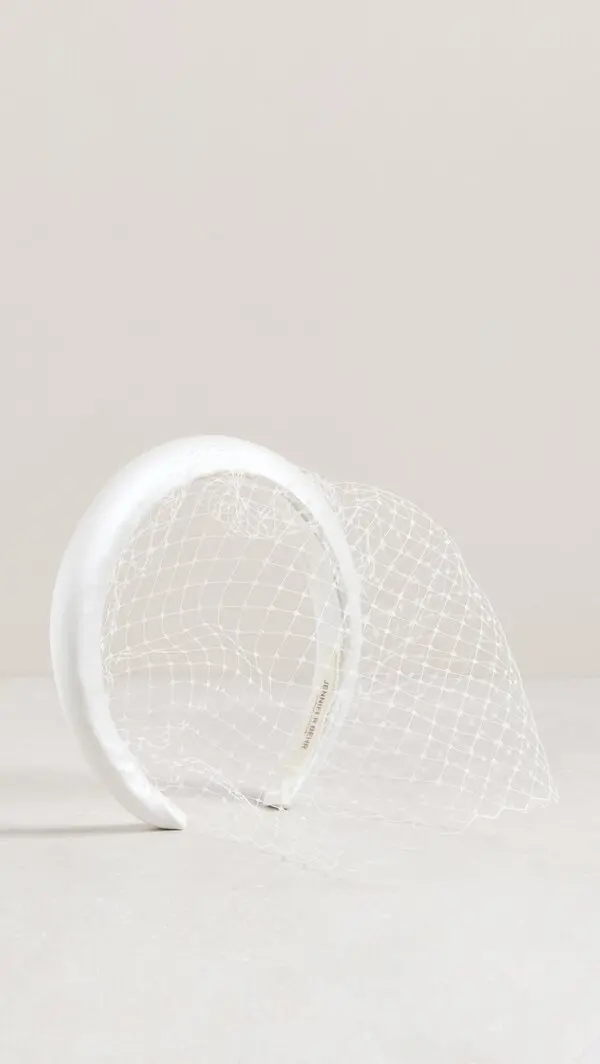 JENNIFER BEHR Tori Voilette Headband - Cream