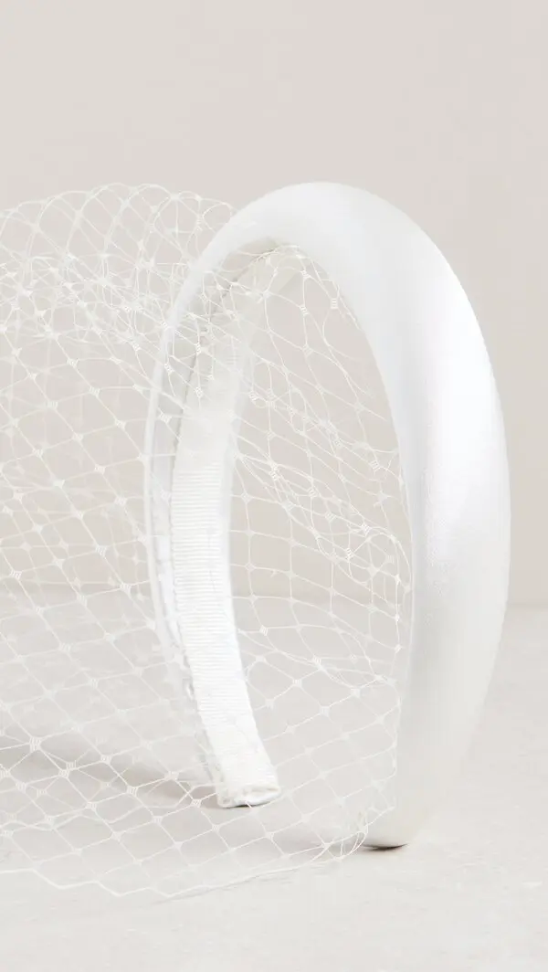 JENNIFER BEHR Tori Voilette Headband - Cream