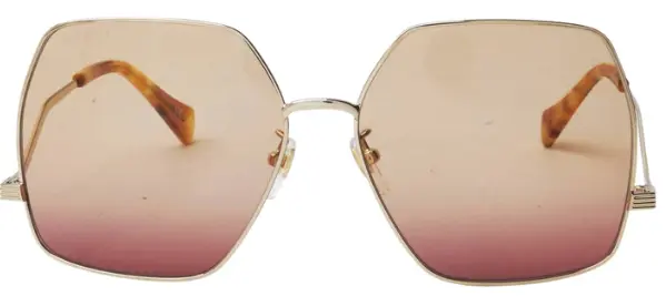 Gucci Gg1005s 003 Square Sunglasses - Pink | Editorialist display picture 2