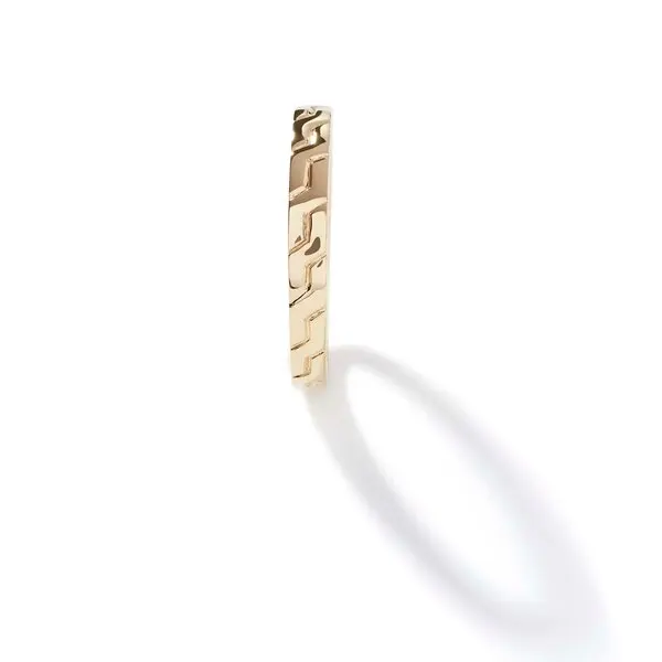 John Hardy Carved Chain Band Ring Slim
