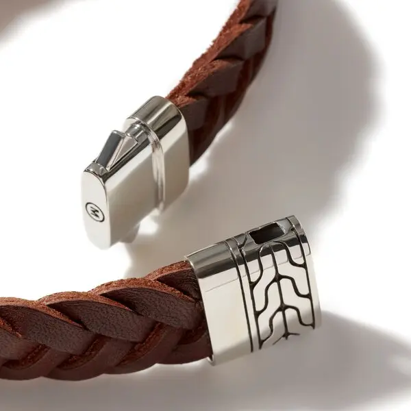 John Hardy Leather Pusher Clasp Bracelet