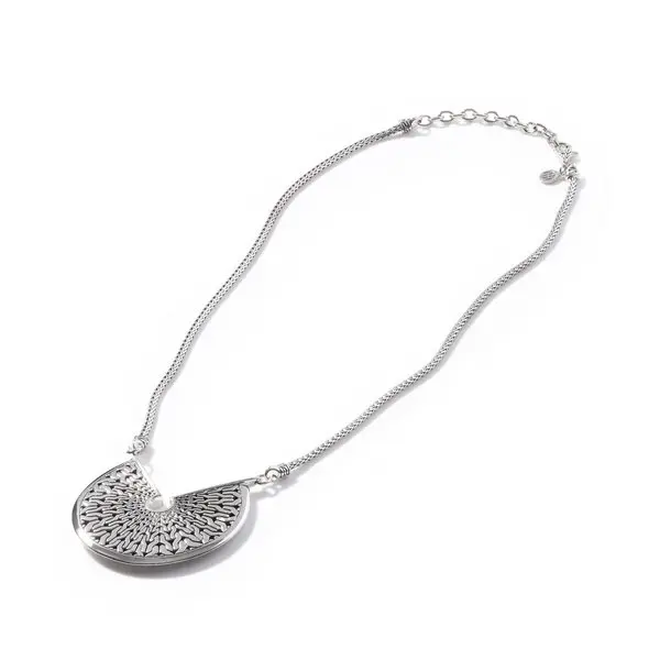 John Hardy Carved Chain Pendant Necklace