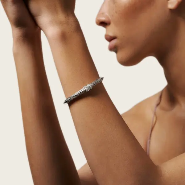 John Hardy Tiga Chain Pavé Bracelet