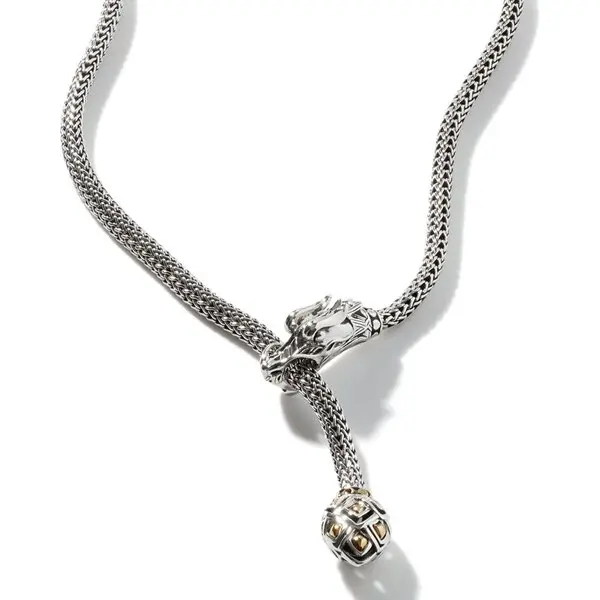 John Hardy Naga Lariat 5mm Necklace - Sterling Silver
