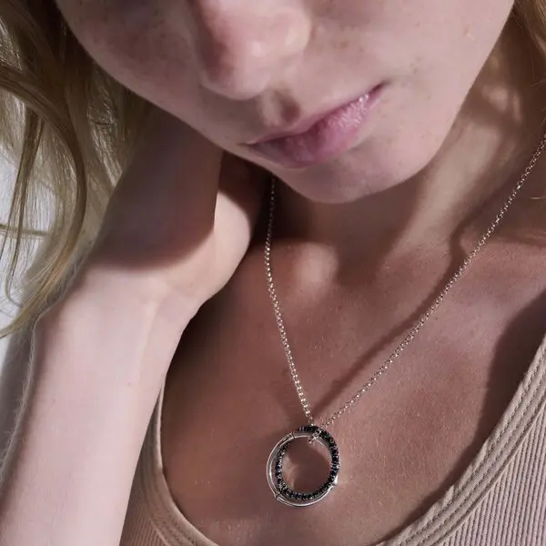 John Hardy Bamboo Pendant Necklace Pav