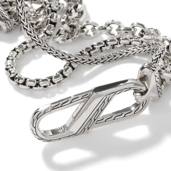 John Hardy Remix Carabiner Triple Row Chain Bracelet