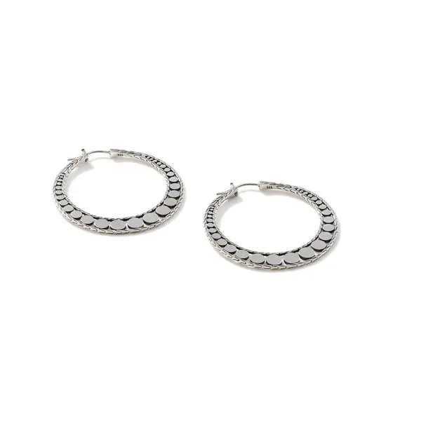 John Hardy Dot Hoop Earrings