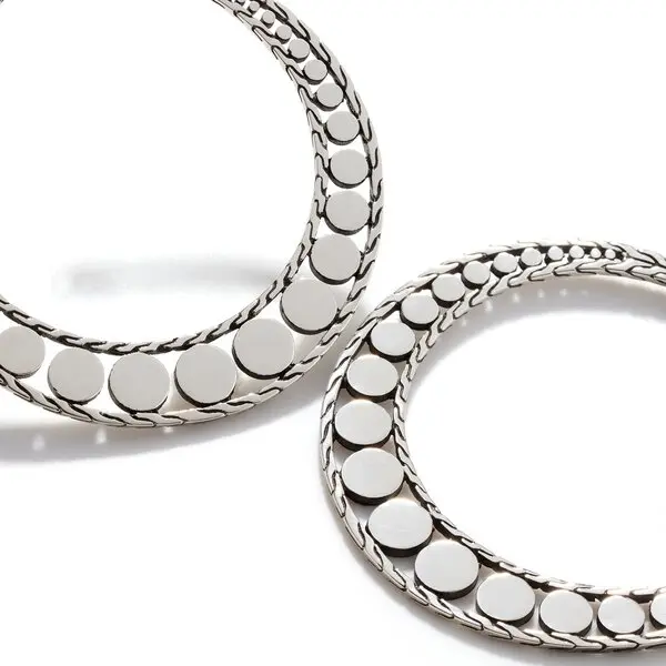 John Hardy Dot Hoop Earrings