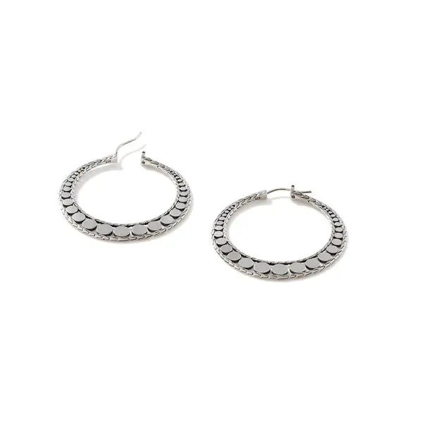 John Hardy Dot Hoop Earrings