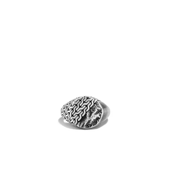 John Hardy Reticulated Signet Ring