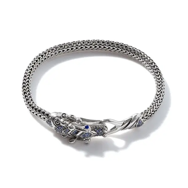 John Hardy Naga Bracelet Pav - Sterling Silver