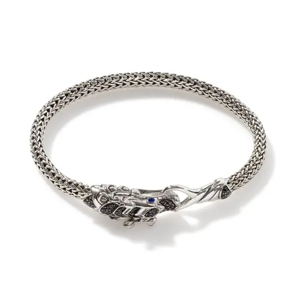 John Hardy Naga Bracelet Pav - Sterling Silver